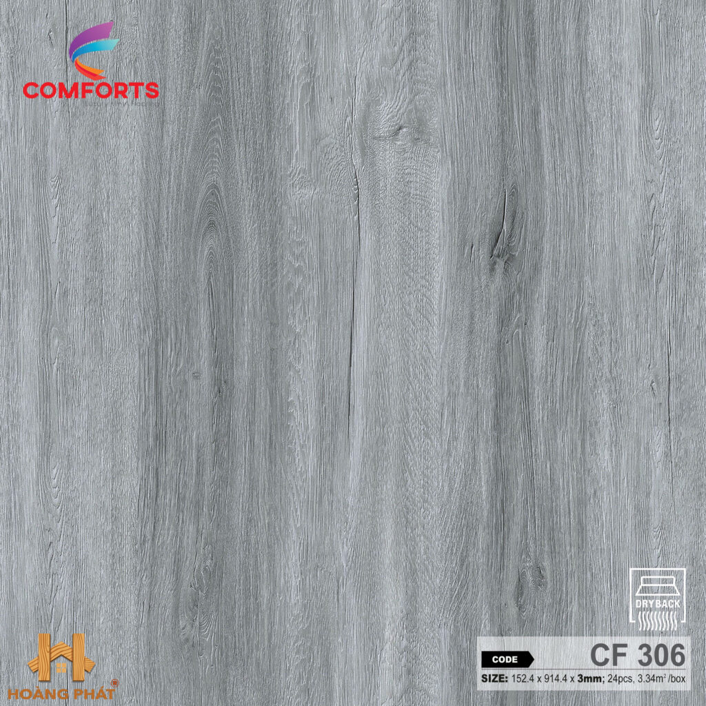 Sàn Nhựa Comforts Dán Keo CF306 3mm - Sàn Gỗ Hoàng Phát