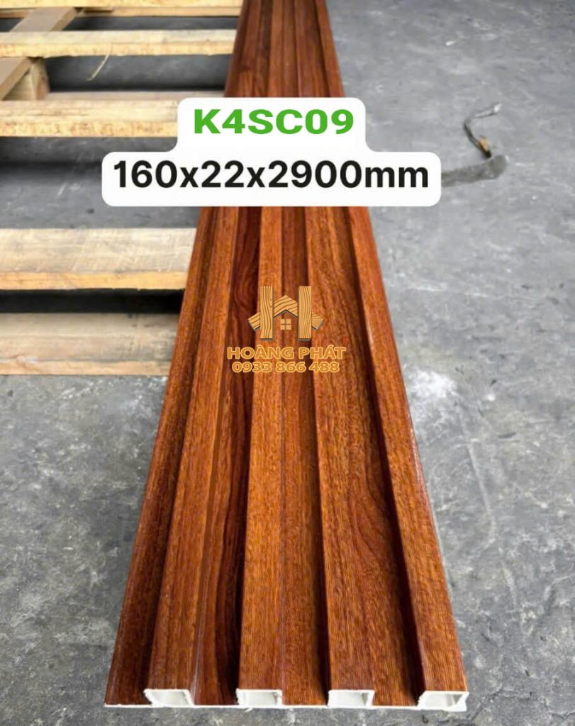 Tấm Ốp Lam 4 Sóng Cao Giá Kho K4SC09 - Sàn Gỗ Hoàng Phát