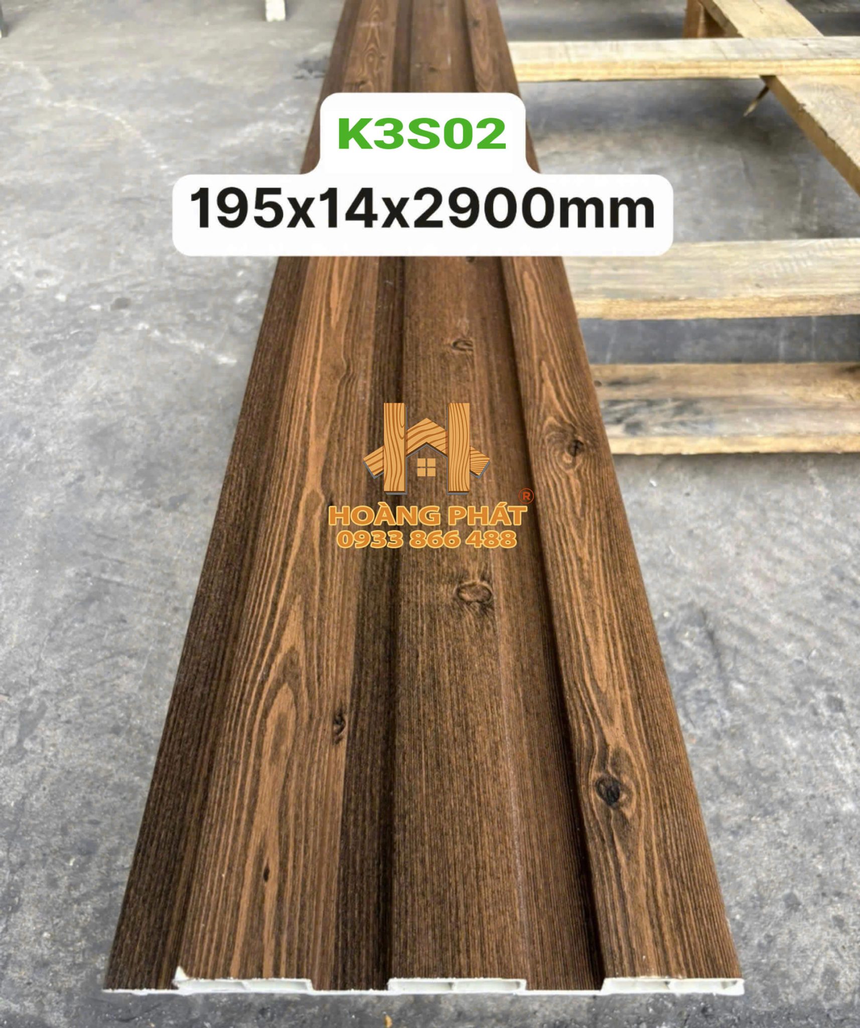 Tấm Ốp Lam 3 Sóng Thấp Giá Kho K3S02 - Sàn Gỗ Hoàng Phát