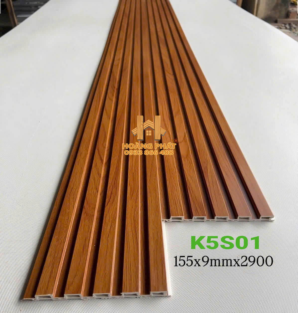 Tấm Ốp Lam 5 Sóng Thấp Giá Kho K5S01 - Sàn Gỗ Hoàng Phát